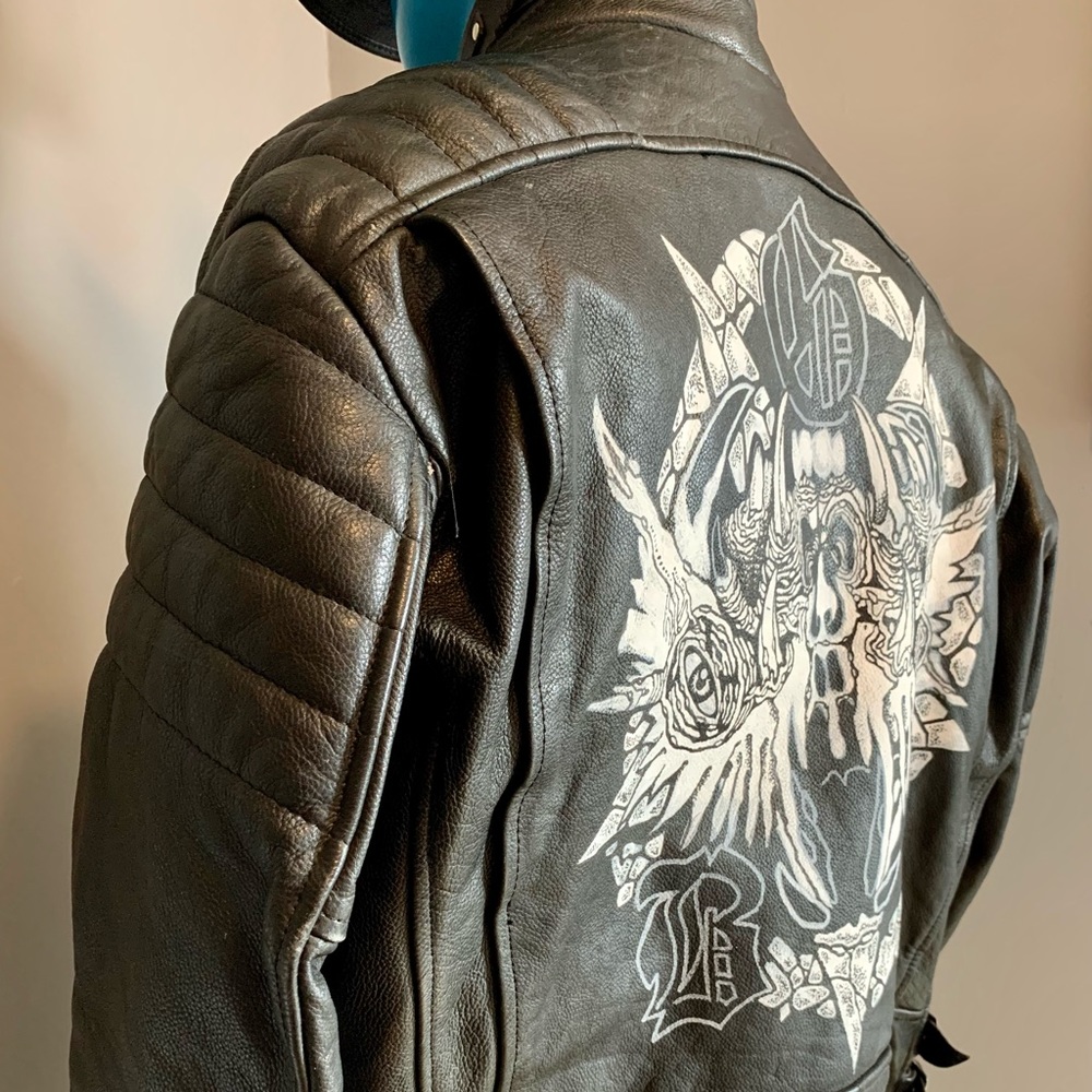 Japanese-Hardcore Biker Leather Jacket - Gem